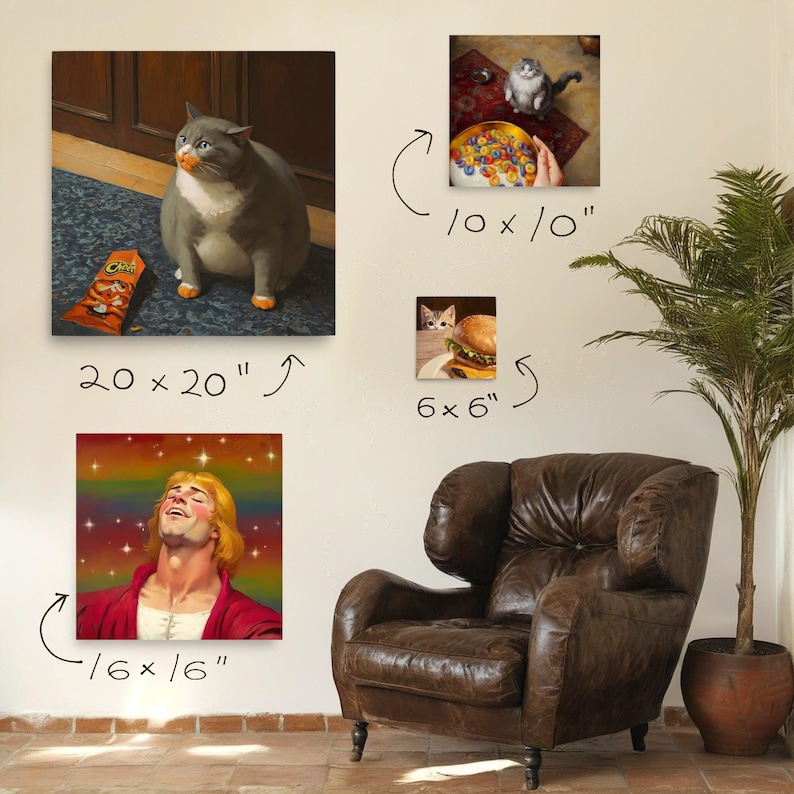 Dicke Katze frisst Cheetos und erlebt existentielle Angst | Meme Art im ...