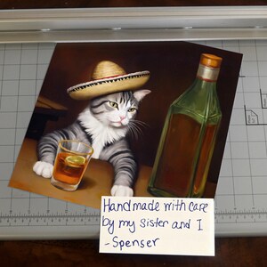 Tequila Cat Meme Art Re-imagined in Renaissance Painting Style on ...
