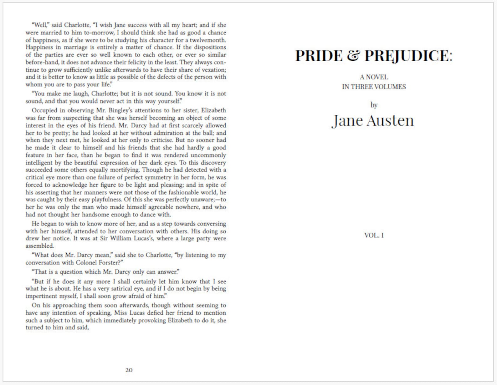 Pride and Prejudice - Printable Book for Bookbinding - Etsy
