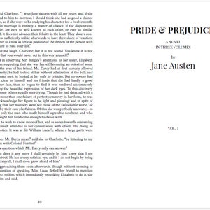 Pride and Prejudice - Printable Book for Bookbinding - Etsy