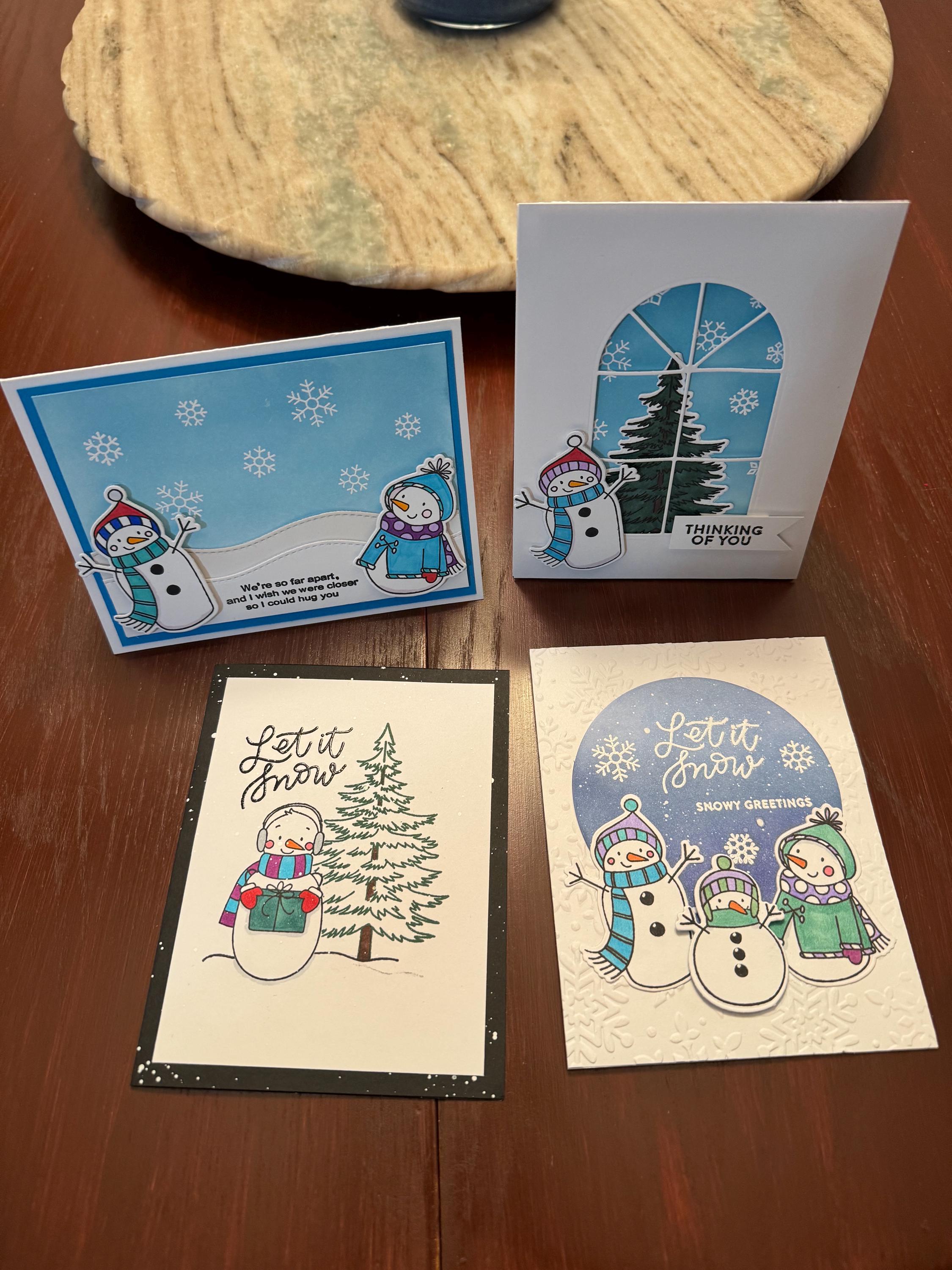 Winter Cards, Snowmen Cards, Let It Snow, Thinking of You, Long ...