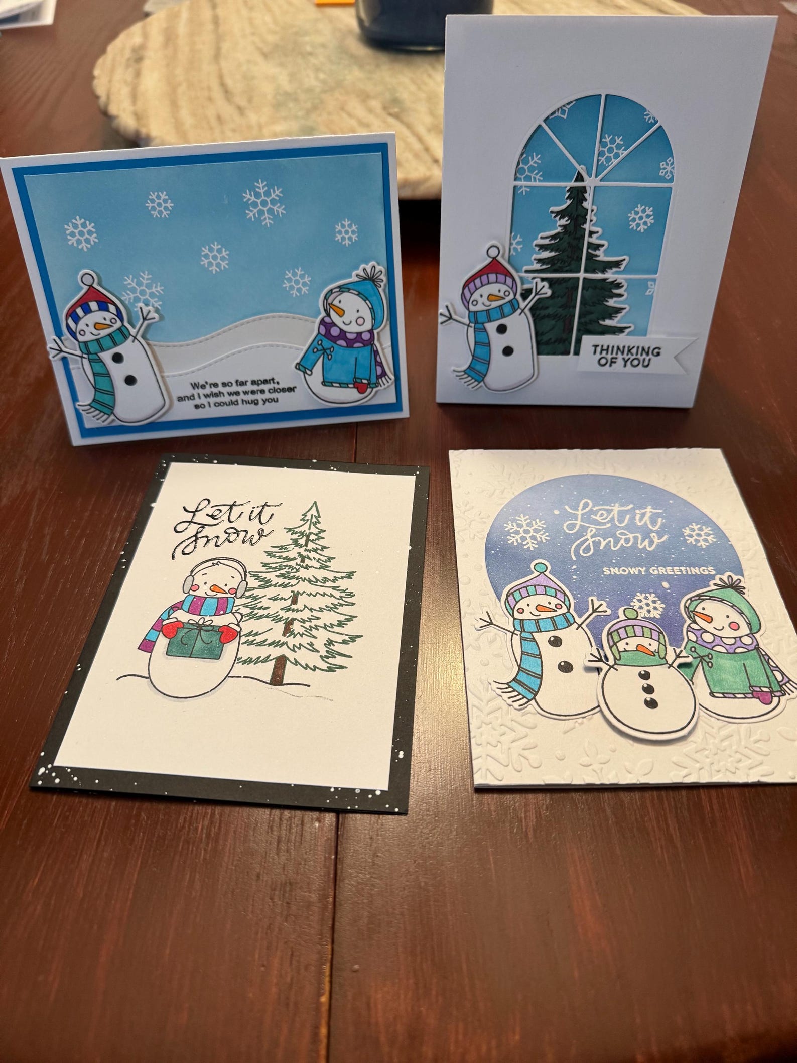 Winter Cards, Snowmen Cards, Let It Snow, Thinking of You, Long ...