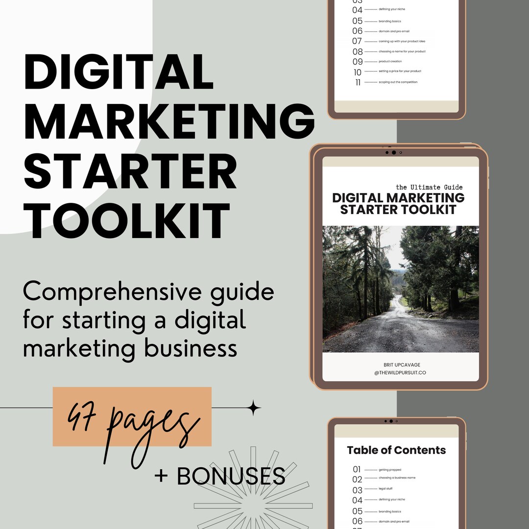 Digital Marketing Starter Toolkit W/plr MRR Sell Digital Products How ...