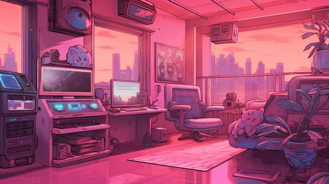 Vintage Retro Gaming Room Overlay for Female Streamers - Etsy