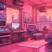 Vintage Retro Gaming Room Overlay for Female Streamers - Etsy