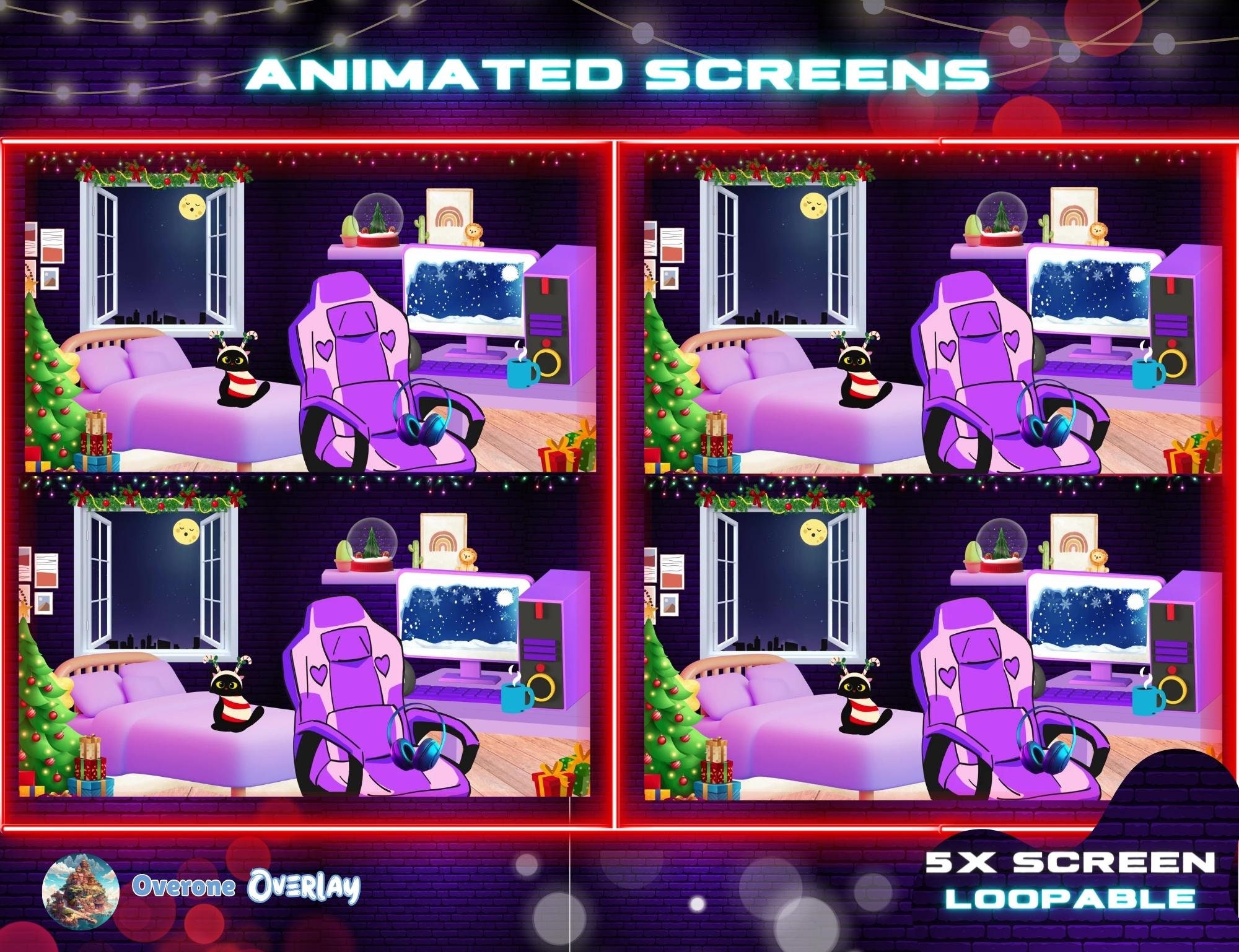 Christmas Stream Overlay Pack - Twitch Stream Screens - Winter- New ...