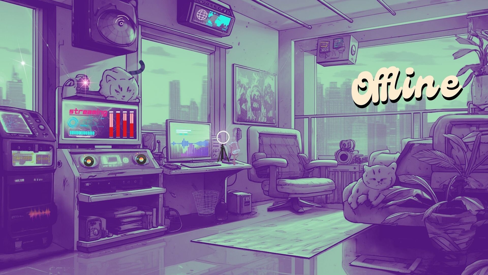 Vintage Retro Gaming Room Overlay for Female Streamers - Etsy