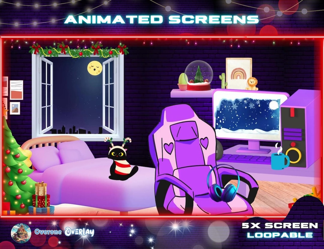 Christmas Stream Overlay Pack - Twitch Stream Screens - Winter- New ...