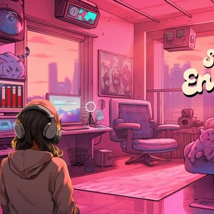 Vintage Retro Gaming Room Overlay for Female Streamers - Etsy