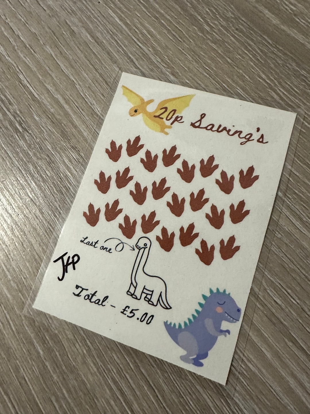 Child’s Saving Tracker 20p - Etsy