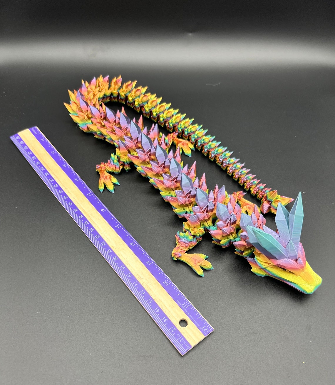 Cinderwing3d Crystal Dragon - Exquisite 3D Printed Mythical Sculpture ...