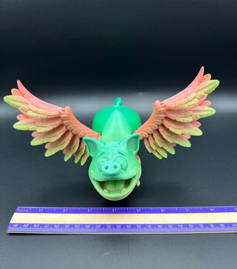Take Flight With the Flexi Flying Pig by Flexi Factory: A Whimsical 3D ...