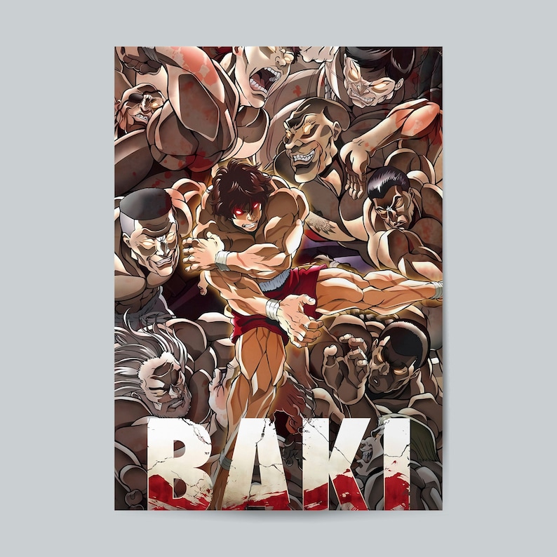 Baki Animeposter HD Color Games Poster Wall Poster Printed Poster Anime ...
