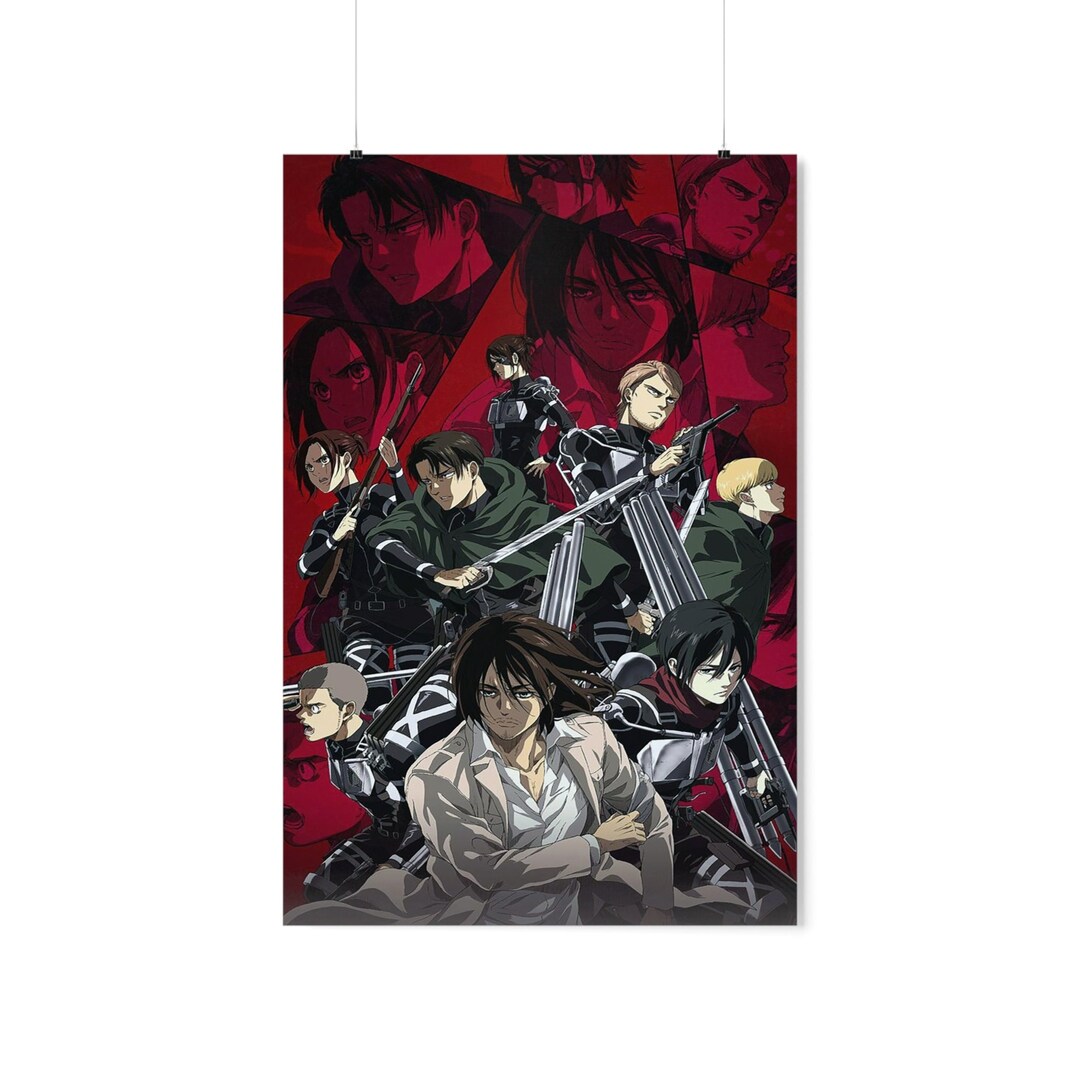 Aot Anime Poster HD Color Manga Poster Wall Poster Printed Poster Anime ...