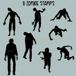 Halloween Monsters Procreate Stamps, Halloween Procreate, Silhouette ...