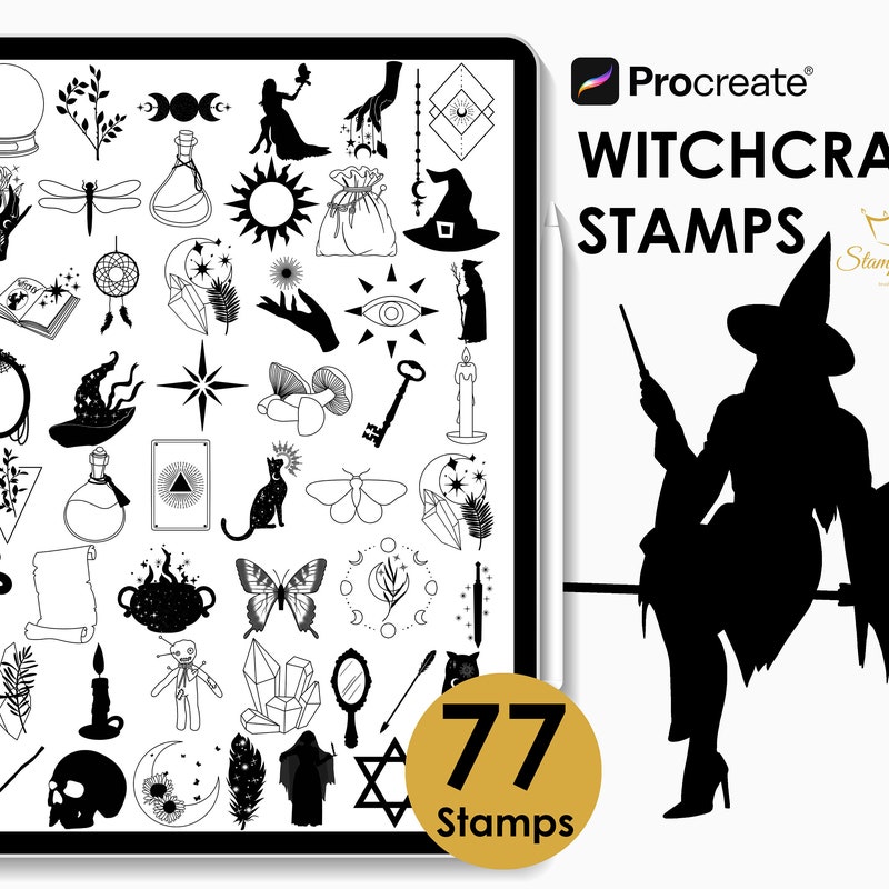 Witch Stamp - Etsy