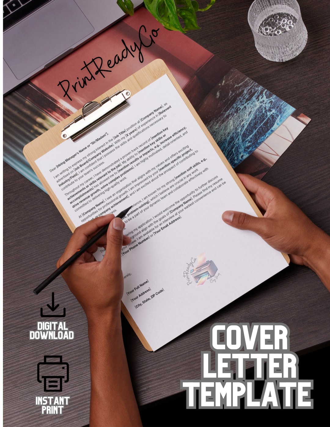 Cover Letter Template - Etsy