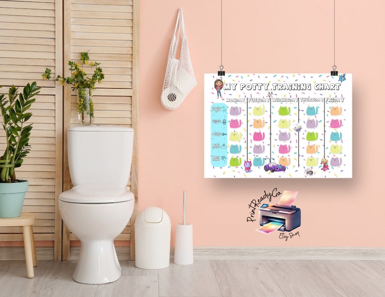 Gabby's Dollhouse Potty Training Reward Chart - Etsy