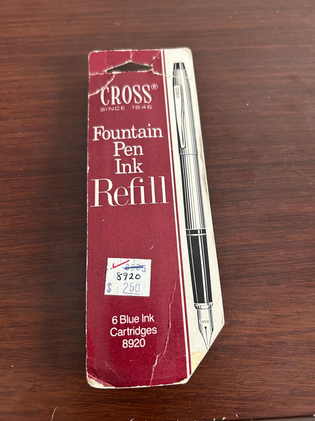 NOS Fountain, Pen, Ink Refills, Six Blue Ink Cartridges, 8920. - Etsy