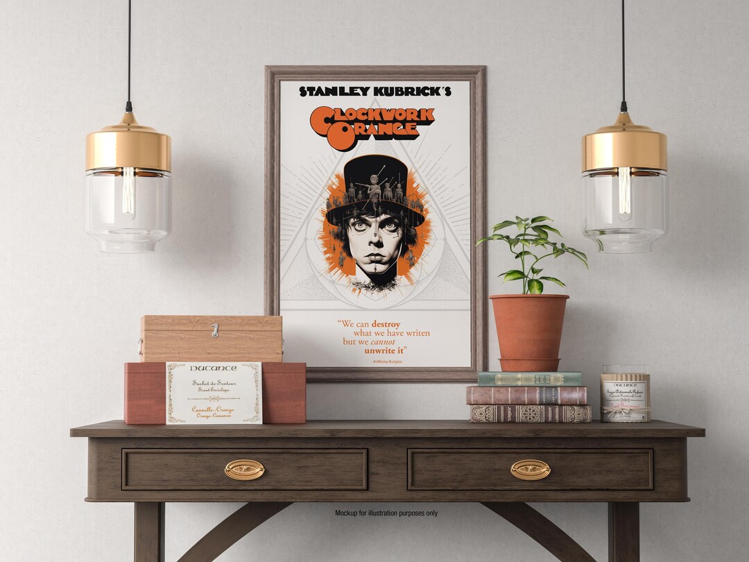 A Clockwork Orange 1971 Digital Poster | Stanley Kubrick Art Print ...