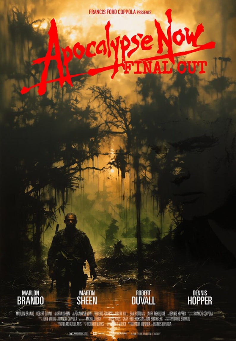 Apocalypse Now, 1979, Movie Poster, Retro, Vintage, Minimalist Art ...