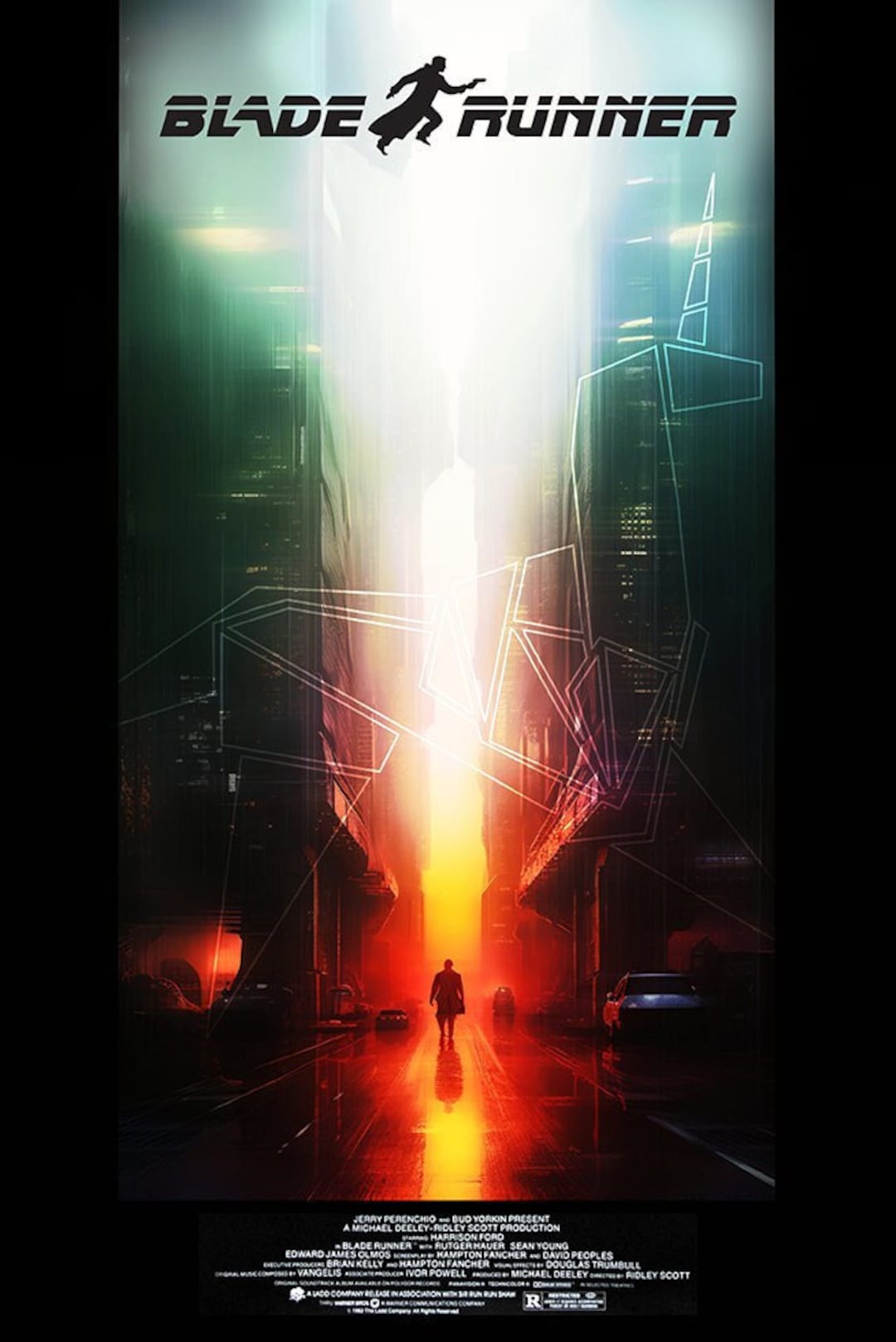 Blade Runner, 1982, Movie Poster, Retro, Vintage, Minimalist Art, Wall ...