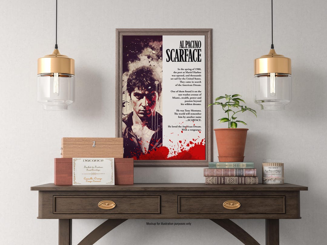 Scarface 1983 Digital Poster | Al Pacino Cult Movie Art | Retro ...