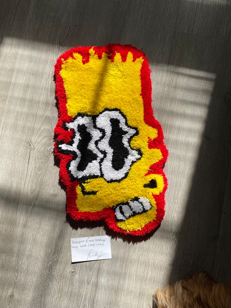 Bart Simpson Rug rare - Etsy