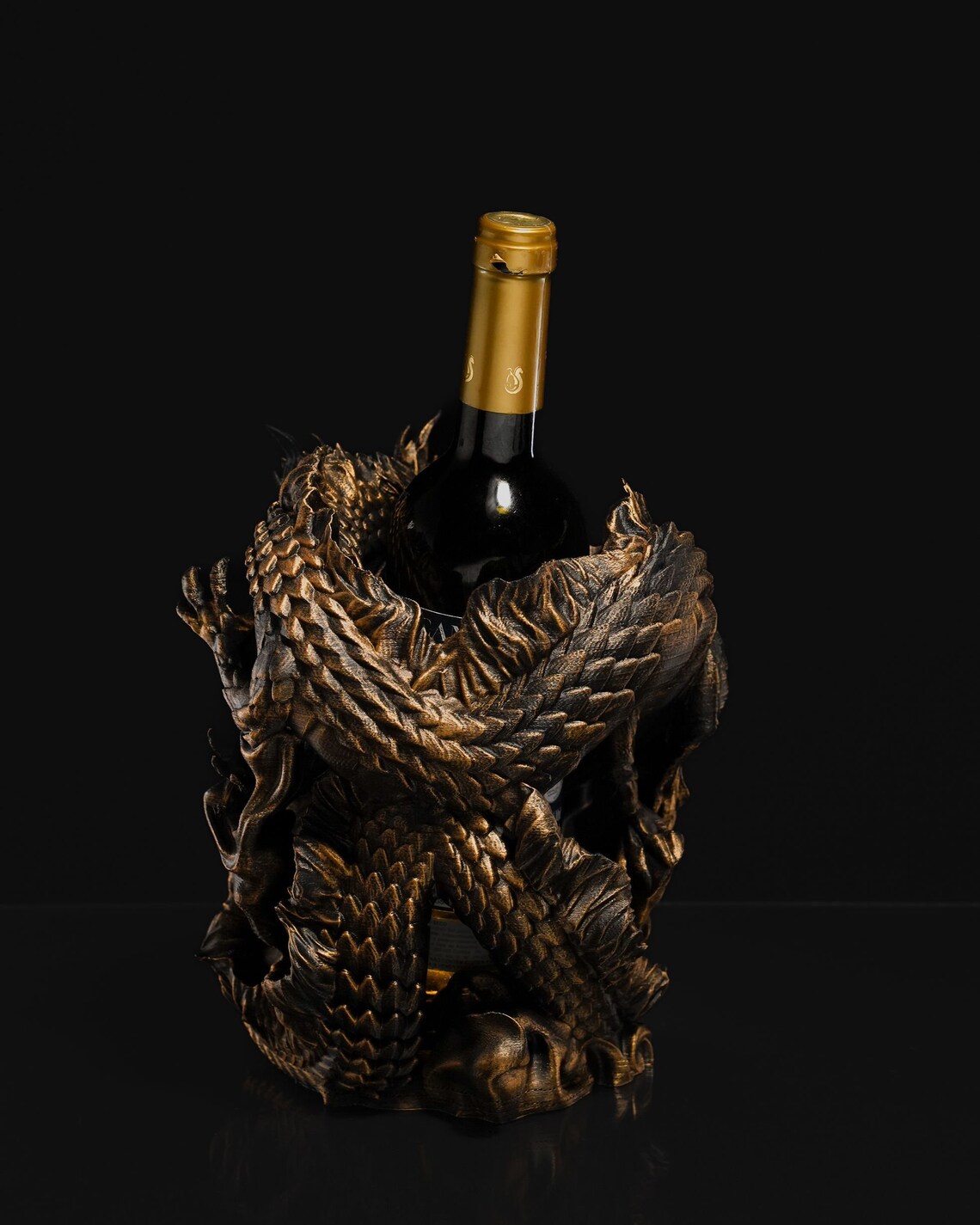 Chinese Dragon Bottle Holder - Etsy