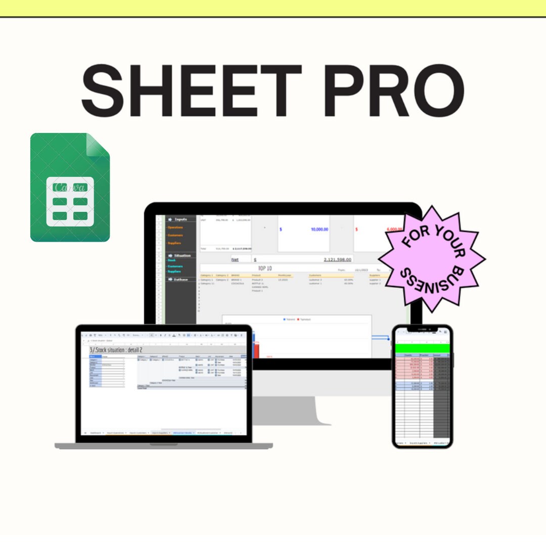 Management of Your Small Business With Simple Program in - Etsy