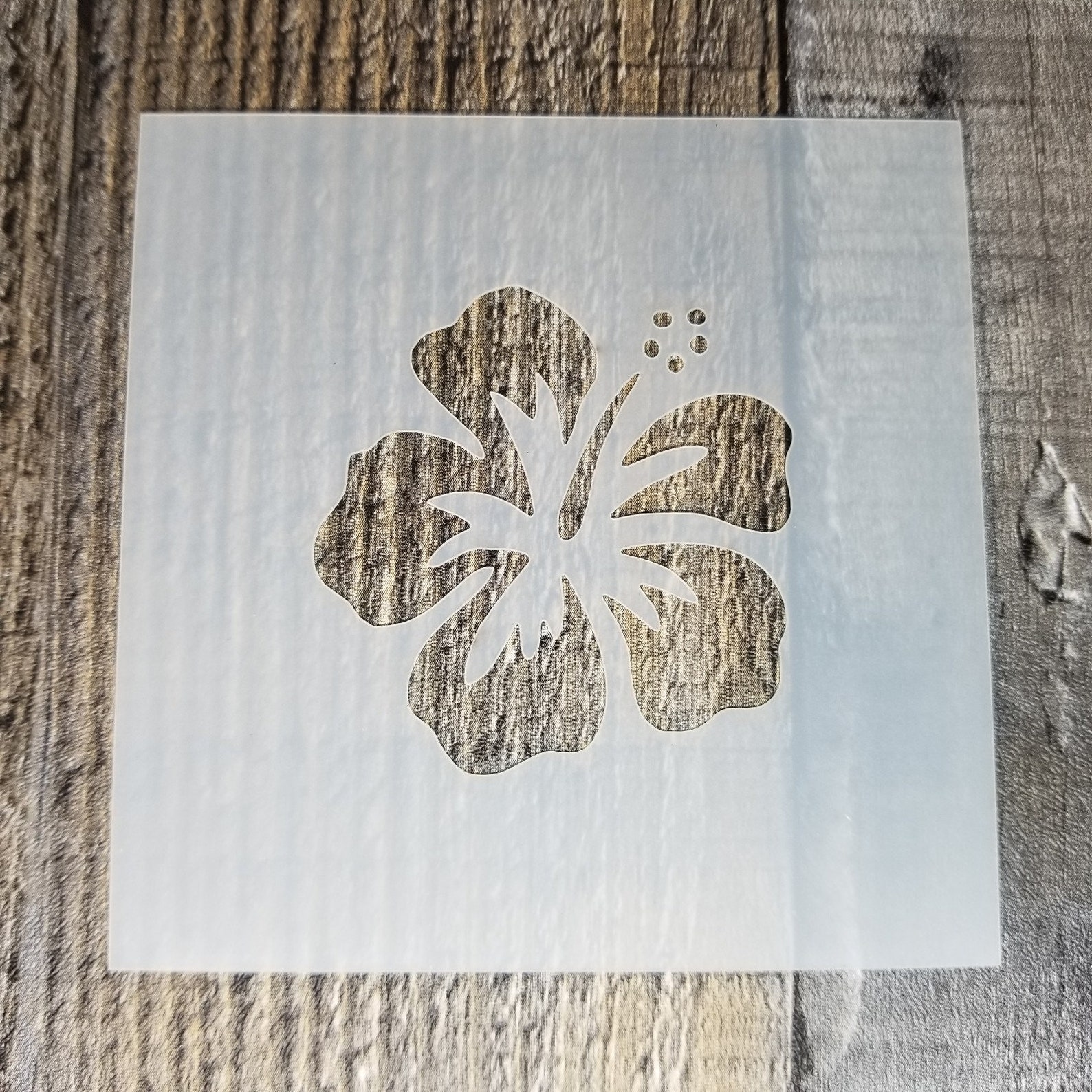 Hibiscus Stencil Reusable Food Safe Sign Painting Decorating Cookie ...