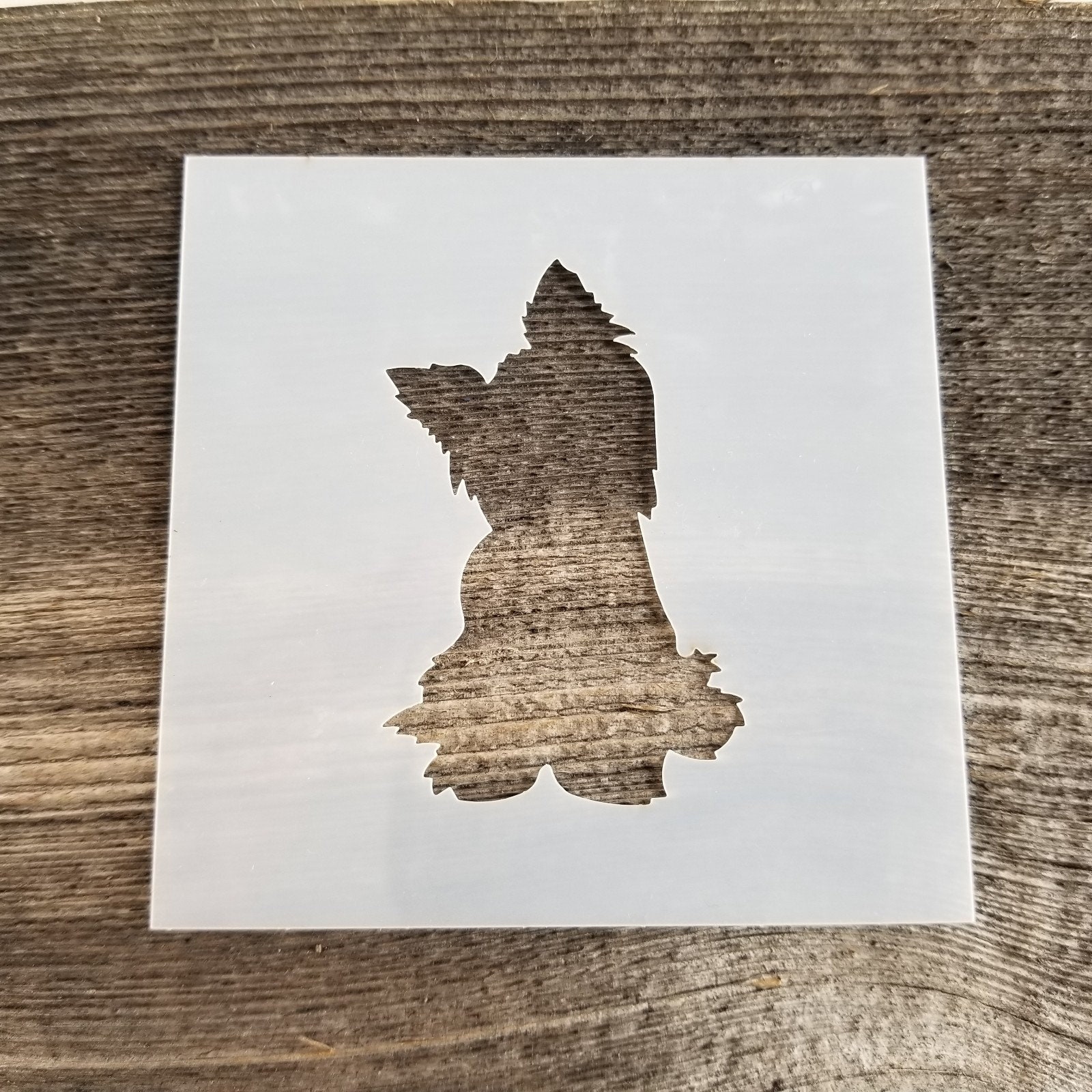 Yorkie Stencil Reusable Food Safe Sign Painting Decorating - Etsy