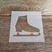 Ice Skate Stencil Reusable Cookie Decorating Craft Painting Windows ...