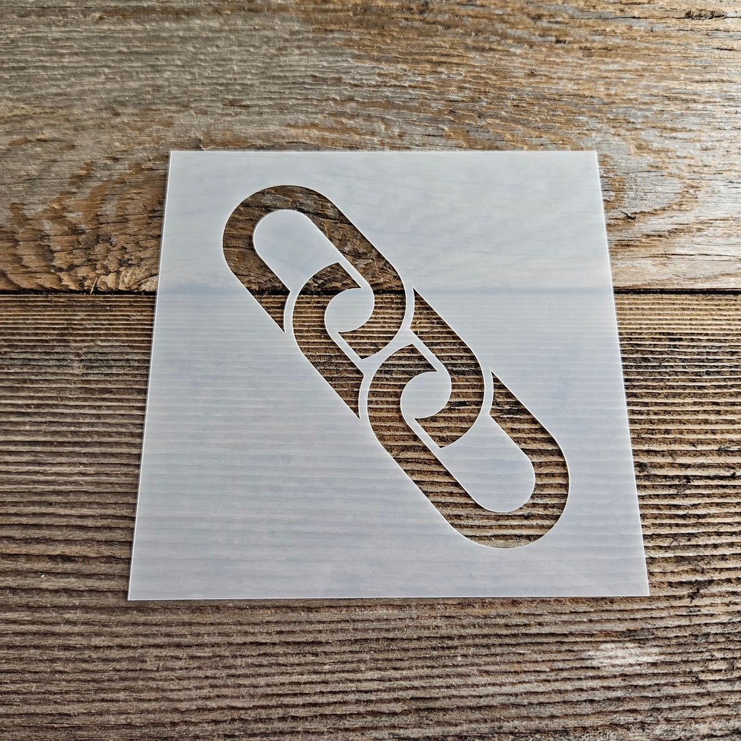 Chain Links Stencil Reusable Cookie Decorating Craft Painting Windows ...