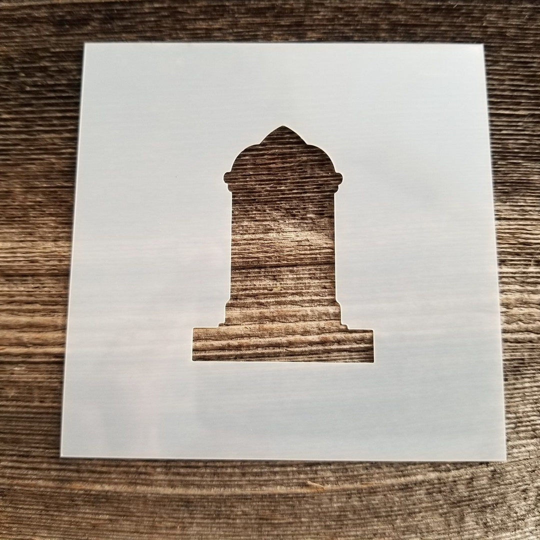 Tombstone Stencil Cross Reusable Food Safe Halloween Fall Cookie ...