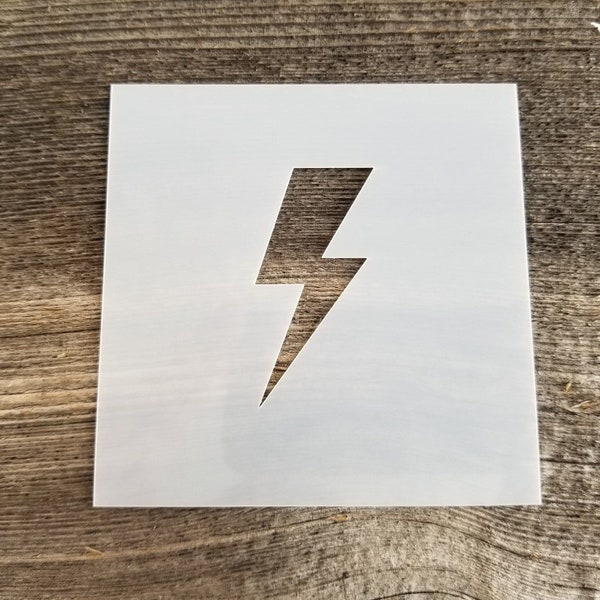 Lightning Stencil - Etsy