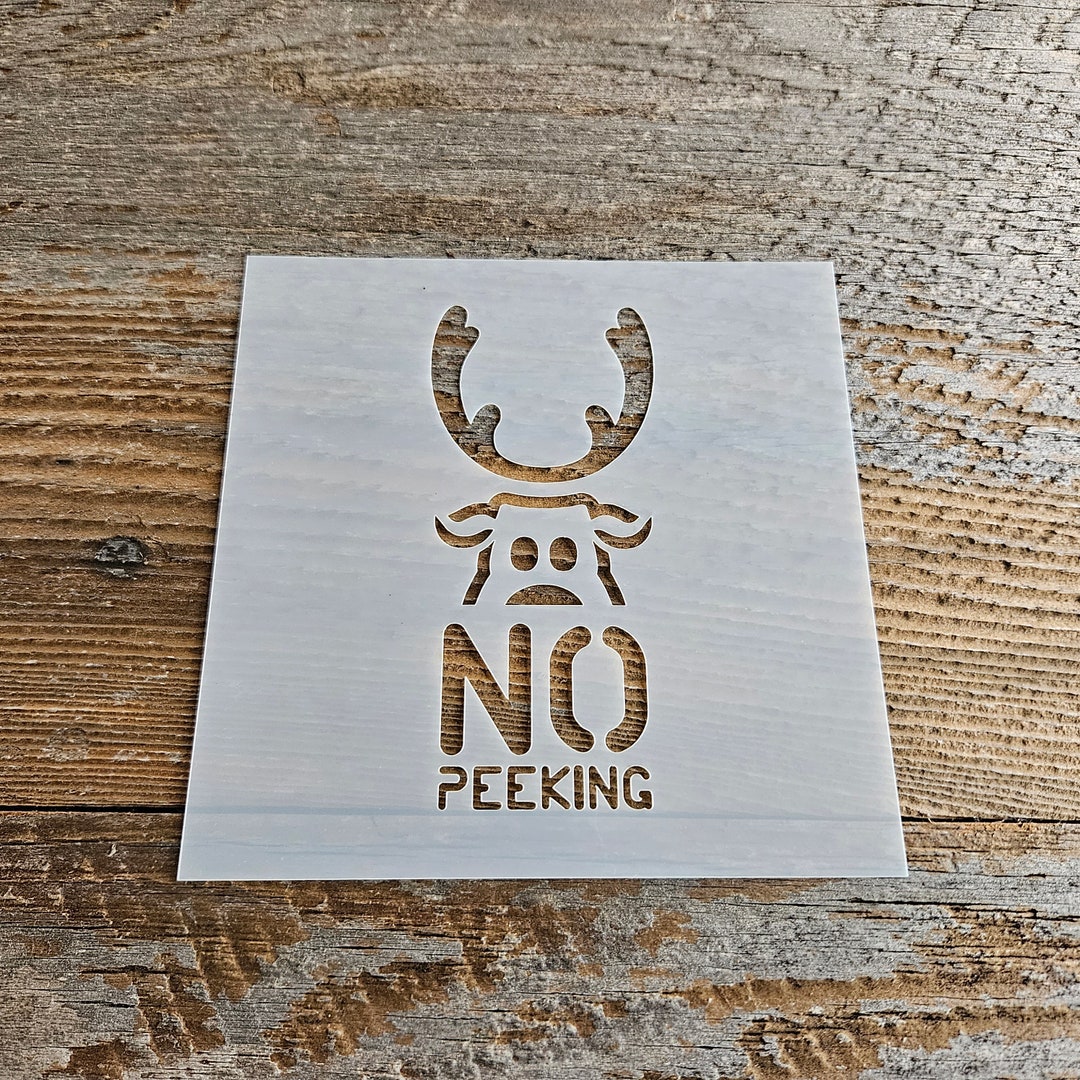 No Peeking Stencil Reusable Cookie Decorating Craft Painting Windows ...