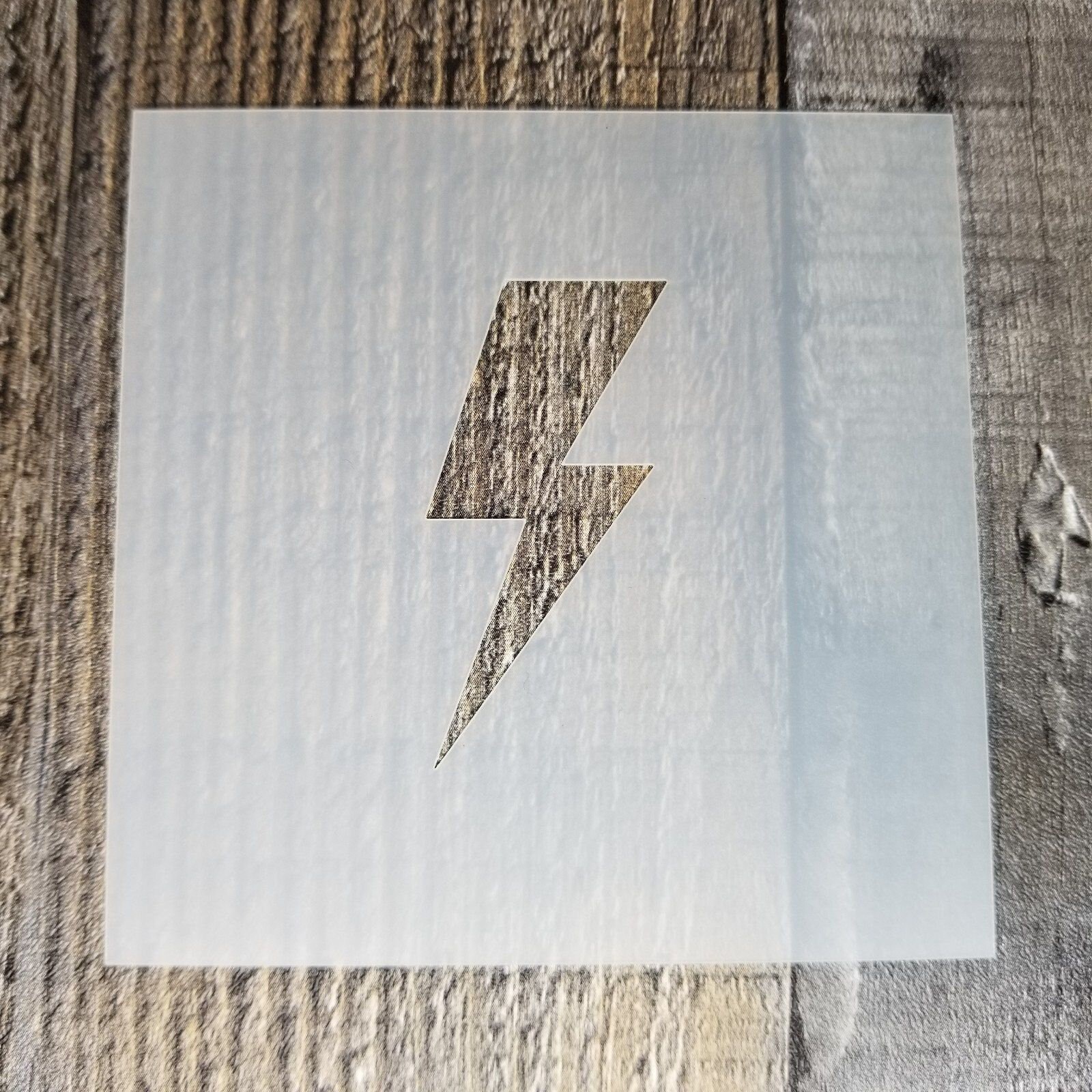 Lightning Bolt Stencil Reusable Food Safe Sign Painting Decorating ...