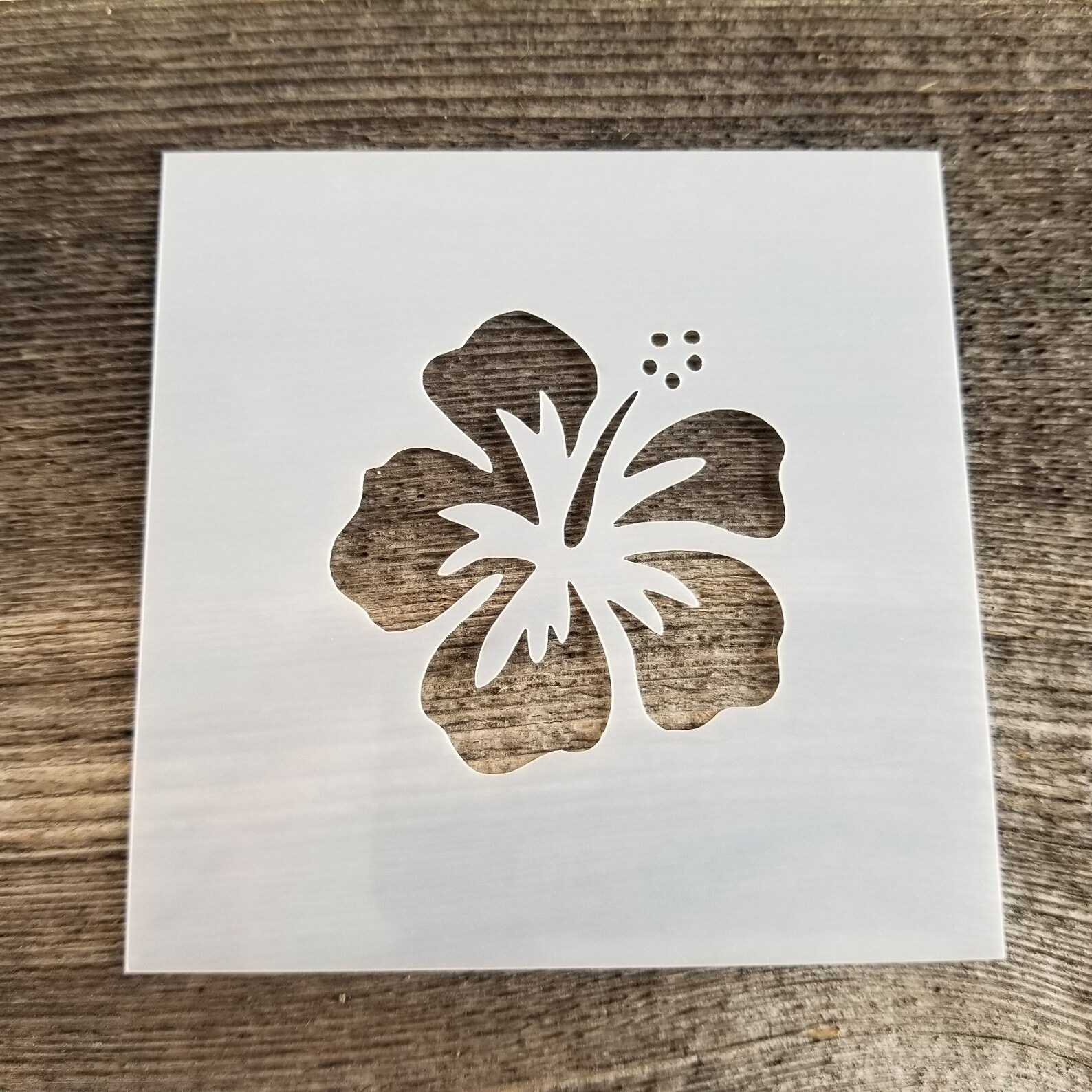 Hibiscus Stencil Reusable Food Safe Sign Painting Decorating Cookie ...