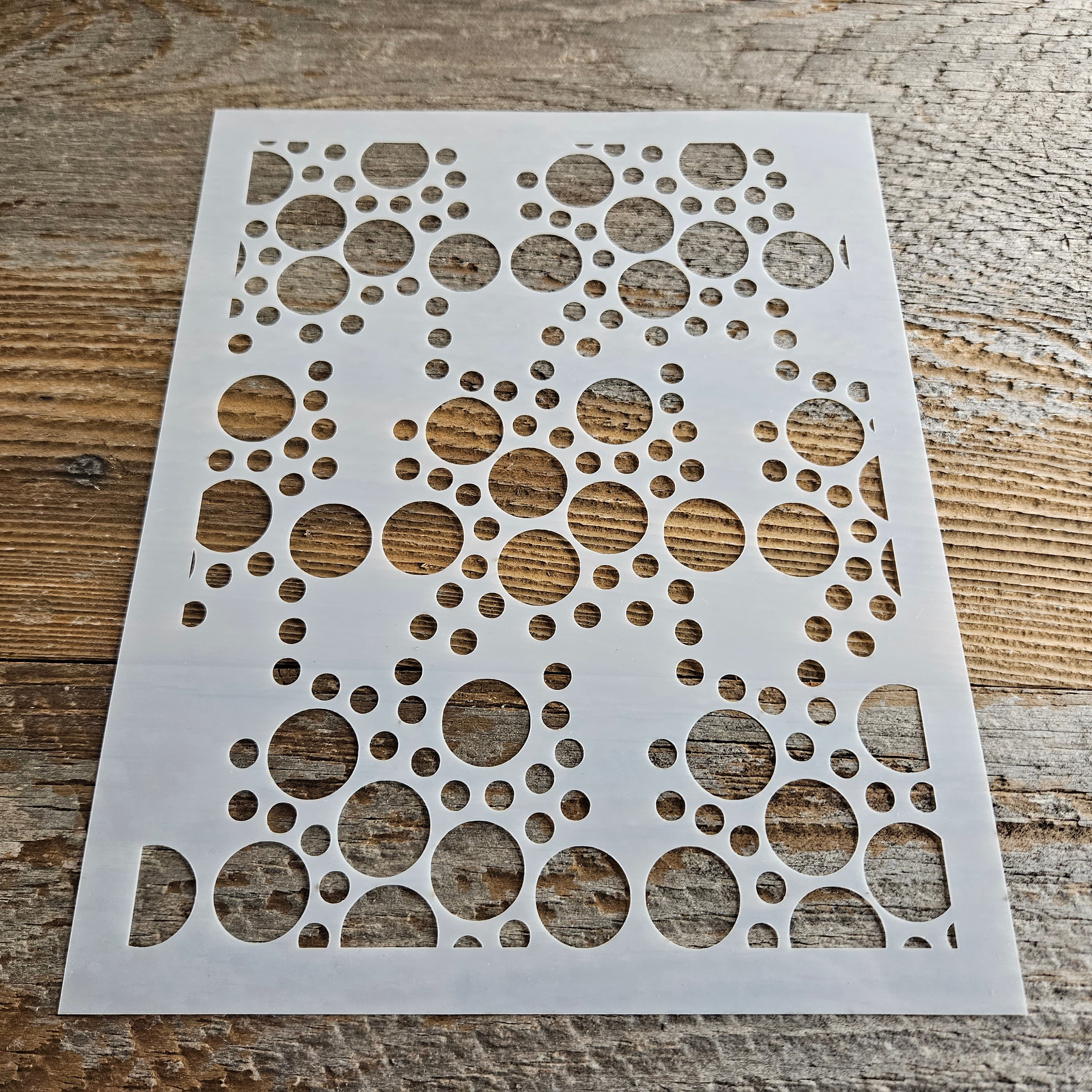 Bubbles Pattern Stencil Mixed Media Art Supply Gel Plate Printing ...