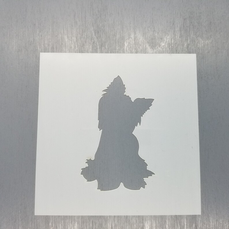 Yorkie Stencil Reusable Food Safe Sign Painting Decorating Cookie ...