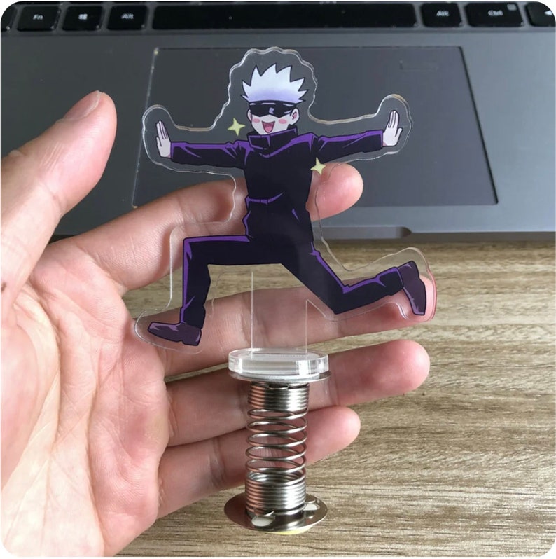 Trendy Jujutsu Kaisen Gojo Spring Bobble - Etsy