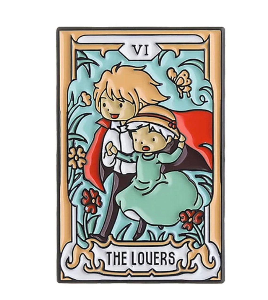 Anime Studio Ghibli Tarot Card Enamel Pins Custom Totoro Brooches Lapel ...