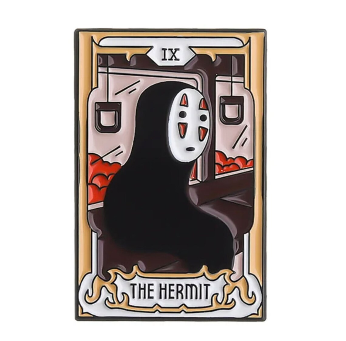 Anime Studio Ghibli Tarot Card Enamel Pins Custom Totoro Brooches Lapel ...