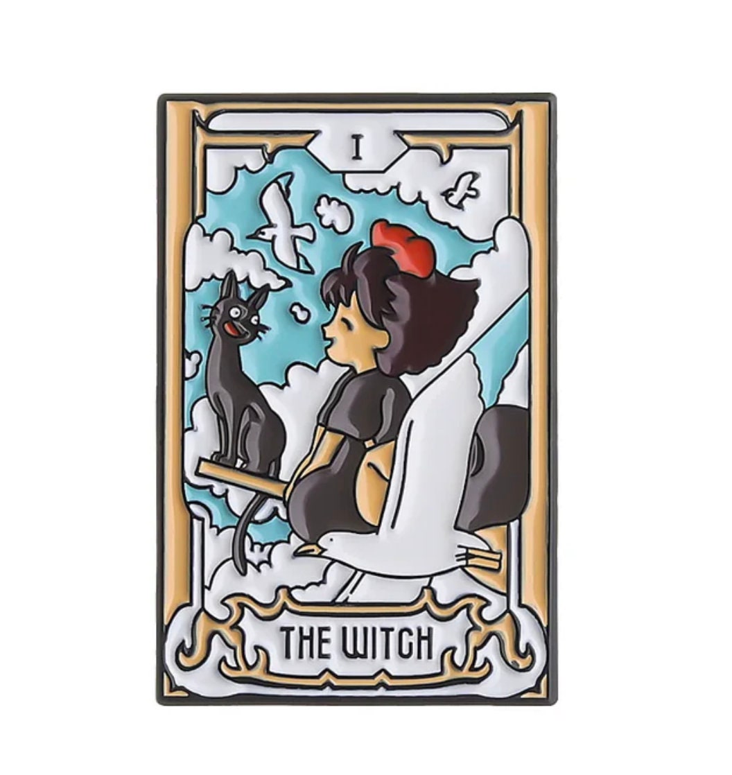 Anime Studio Ghibli Tarot Card Enamel Pins Custom Totoro Brooches Lapel ...