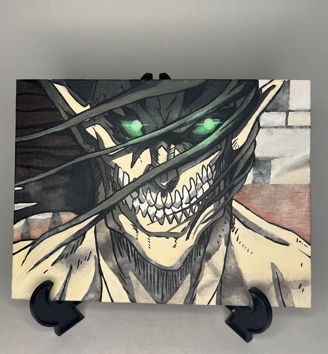 Attack on Titan Handmade Acyrlic Fanart Anime Painting 9x12 - Etsy