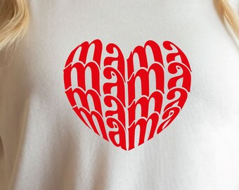 Mama Heart Instant Digital Download Svg, Png, Dxf, and Eps Files ...
