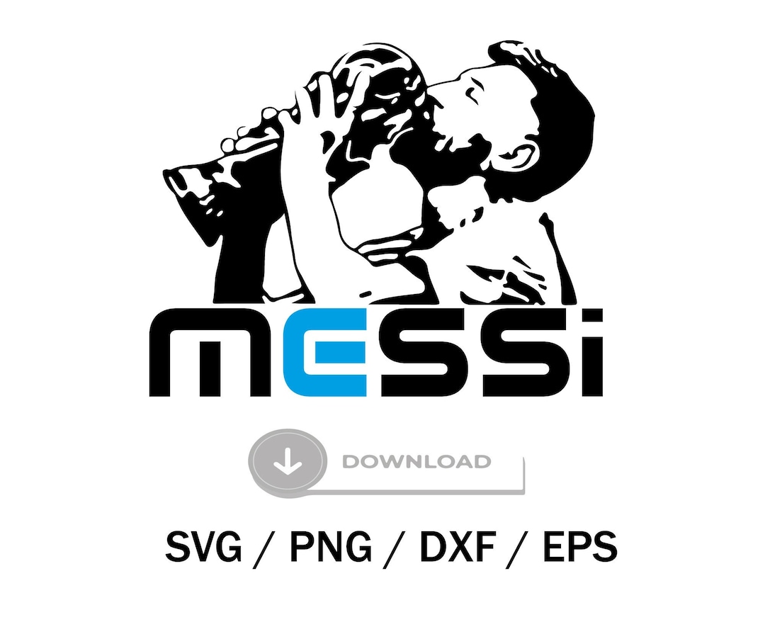 Messi SVG, PNG, PDF & Dxf Files, T-shirt Design, Digital Prints ...