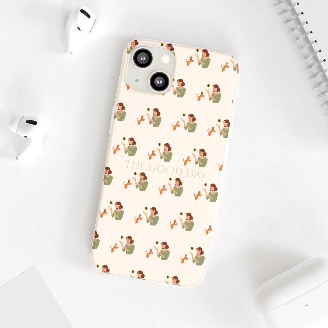 Cat Mom Silicone Case, Cute Pet Phone Cover, Animal Lover Gift, Trendy ...