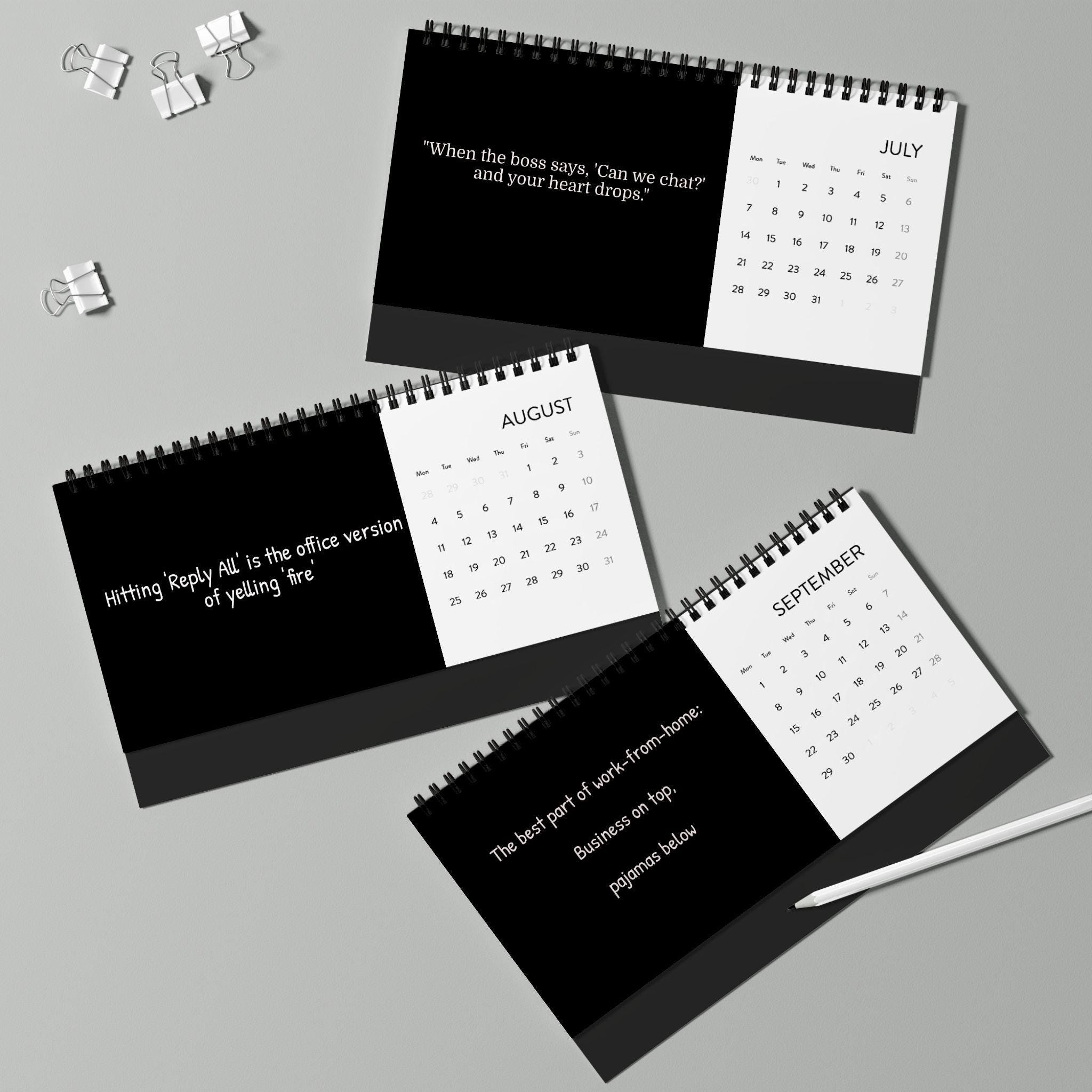 2025 Office Memes Desk Calendar, Personalized Funny Calendar, Gift for ...